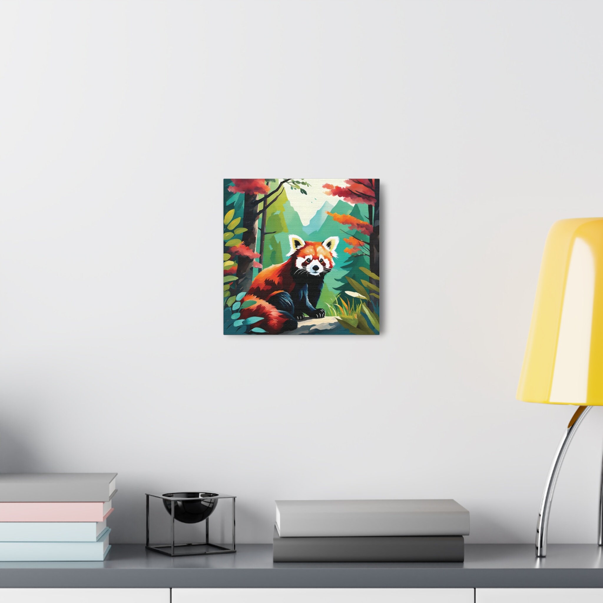 Red Panda Art, Red Panda Gift, Red Panda Wall Art, Red Panda Decor, Red ...