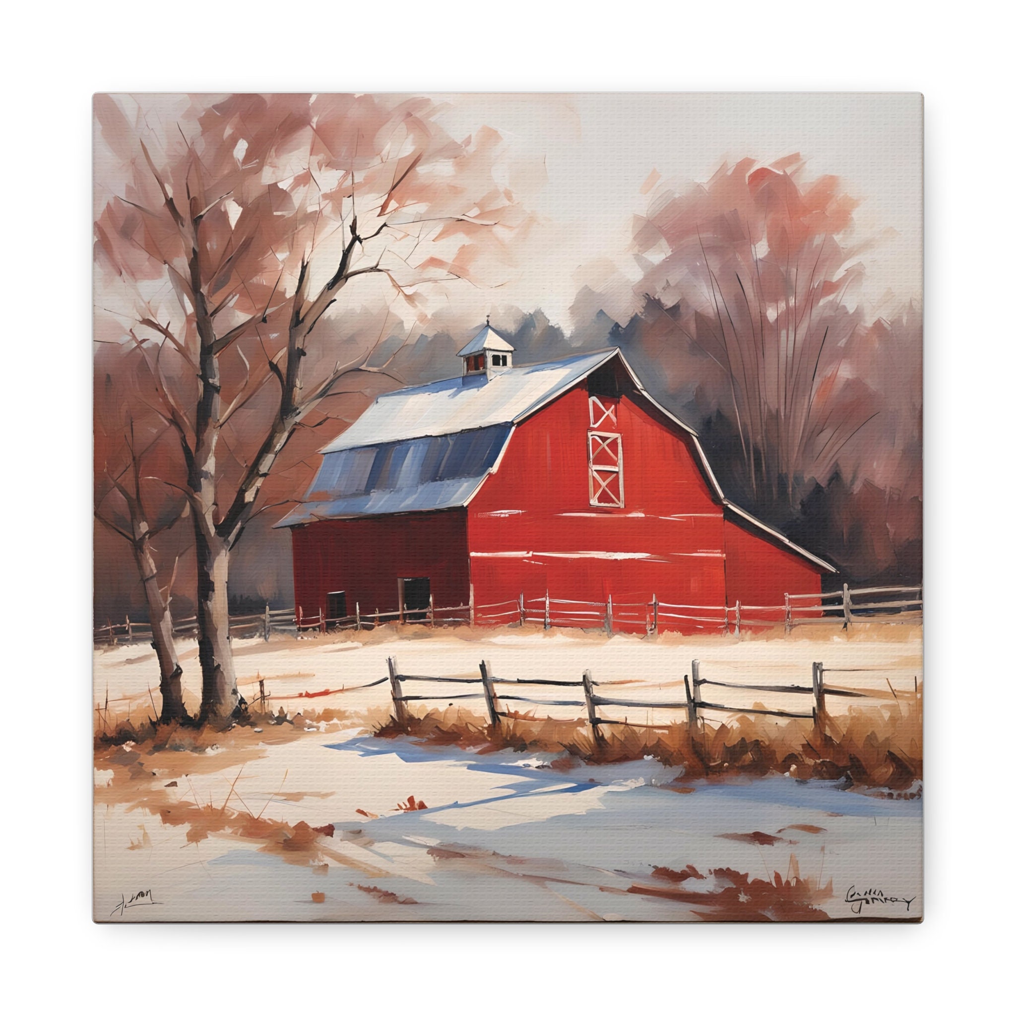 Barn Canvas Art, Farmhouse Wall Art, Rustic Barn Art, Barn Decor ...