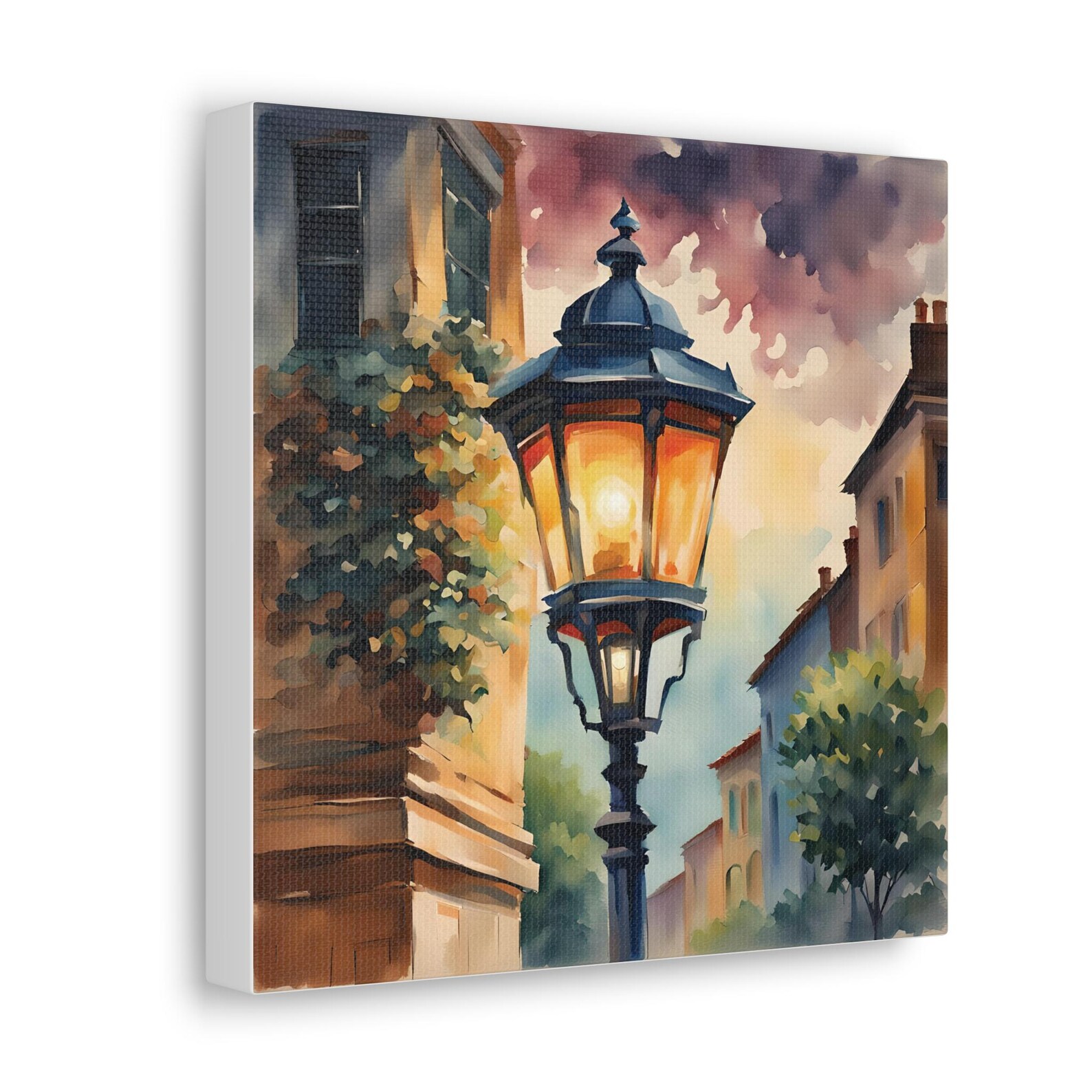 Street Lamp Art Elegant Lamp Post Art, Street Lamp Decor, Street Lamps ...