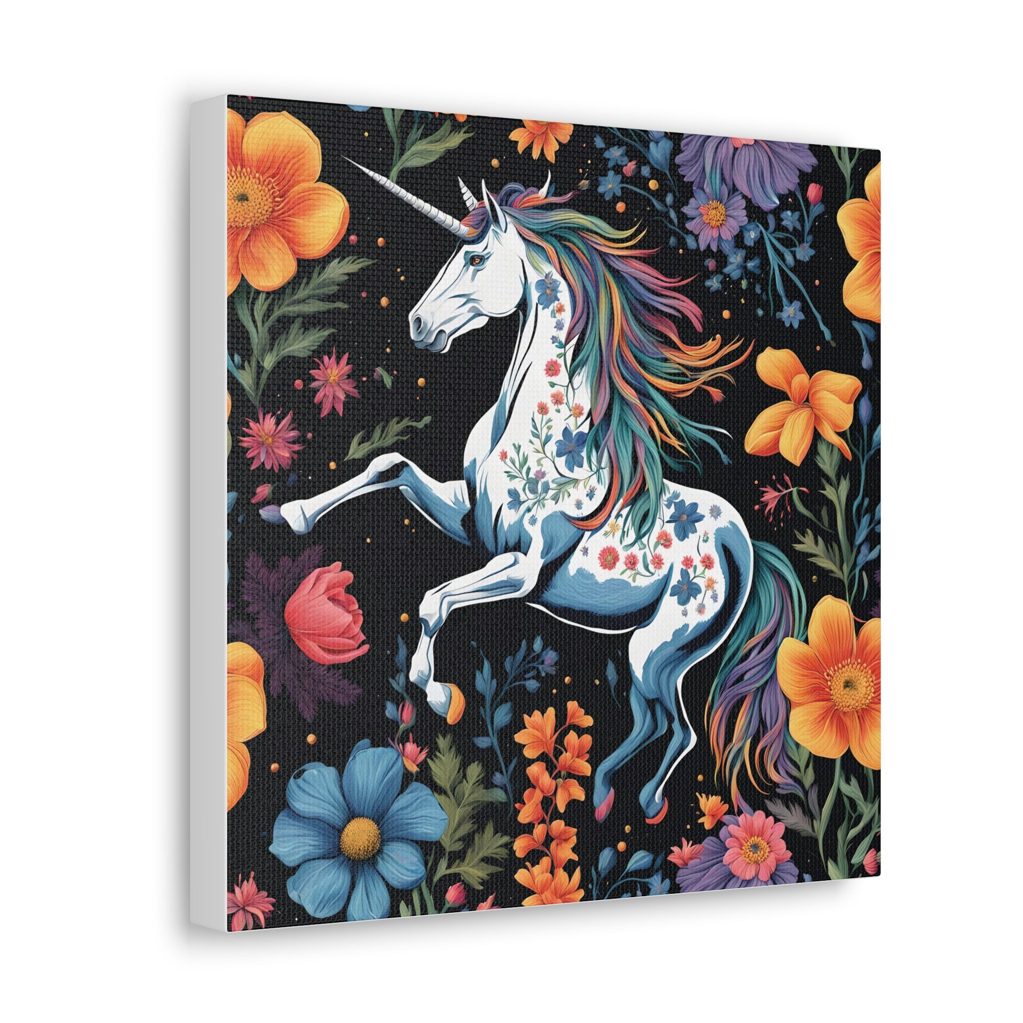 Unicorn Art, Unicorn Canvas Art, Unicorn Canvas Wall Art, Unicorn ...