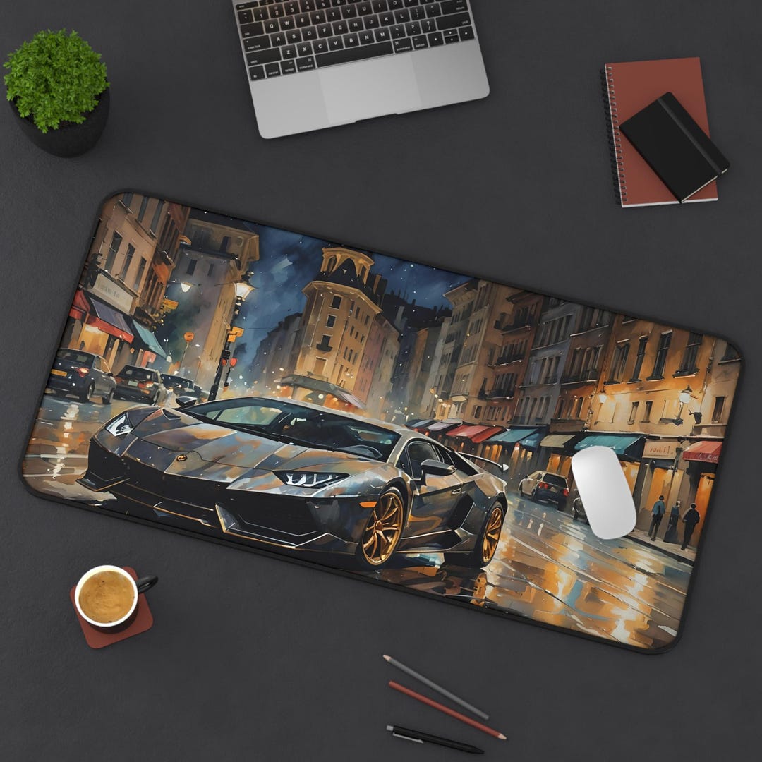 Lamborghini Desk Mat Sleek Sports Car Desk Mat, Gift for Car Guys, Car ...