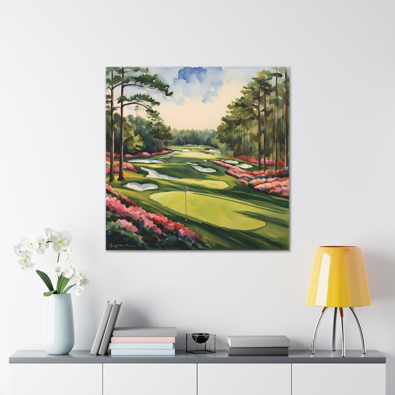 Golf Art, Golf Home Decor, Vintage Golf Art, Golf Landscape Art, Golf ...