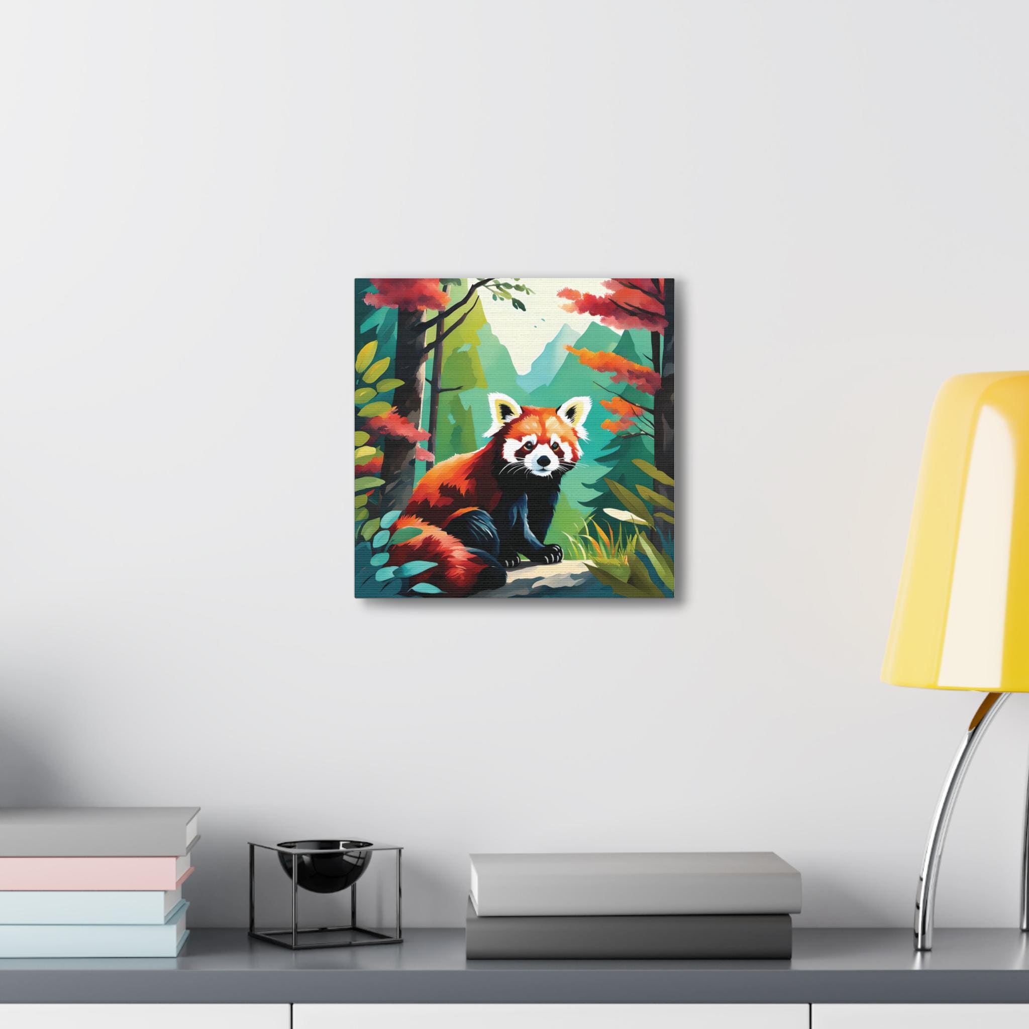 Red Panda Art, Red Panda Gift, Red Panda Wall Art, Red Panda Decor, Red ...