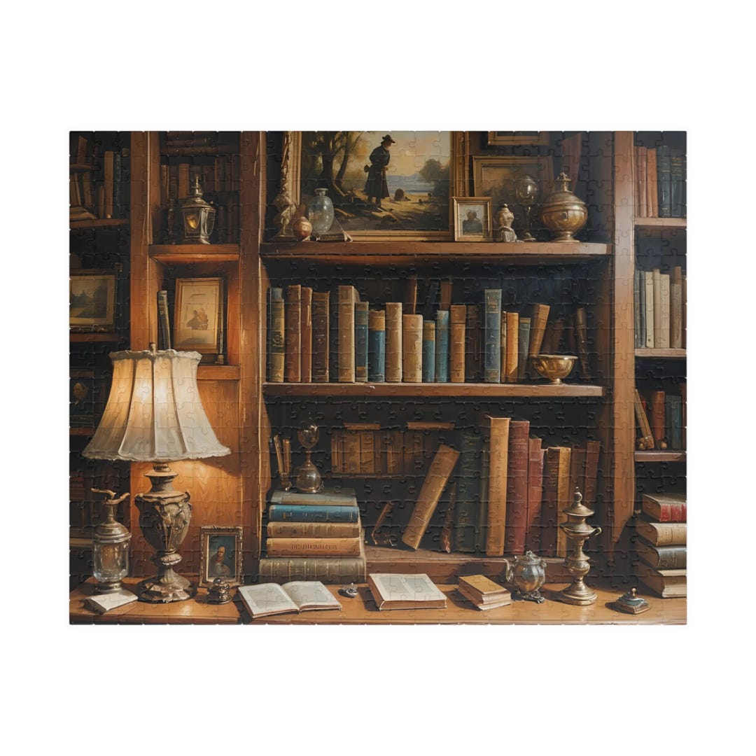 Bookshelf Puzzle Captivating Literary Jigsaw Puzzle for Book Lovers and ...