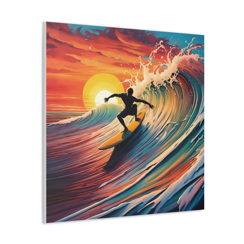 Surfer Wall Art, Surfer Wall Decor, Ocean Art, Coastal Wall Decor ...