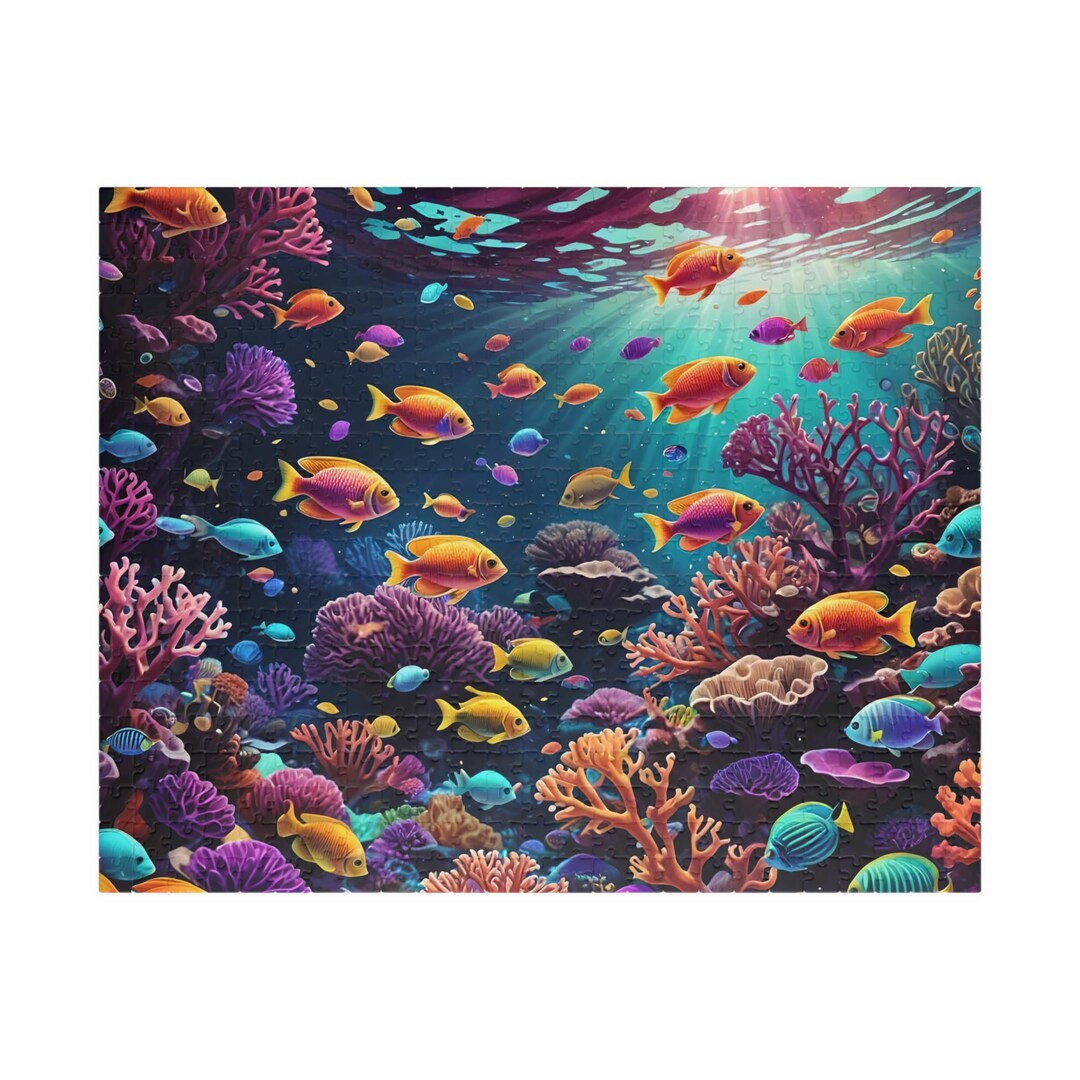 Coral Reef Puzzle Stunning Tropical Jigsaw Puzzle, Ocean Puzzle, Ocean ...