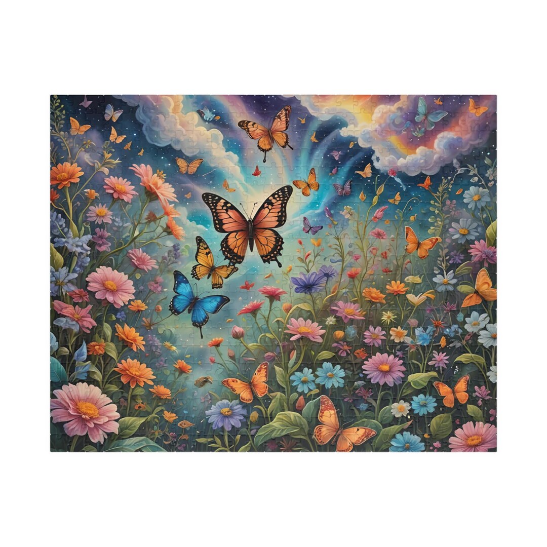 Butterfly Puzzle - Enchanting Butterfly Garden Jigsaw Puzzle ...
