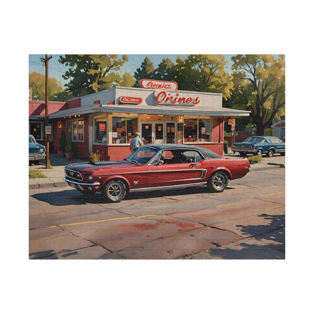 Classic Mustang Car Puzzle - Timeless Ford Mustang Puzzle, Ford Mustang ...