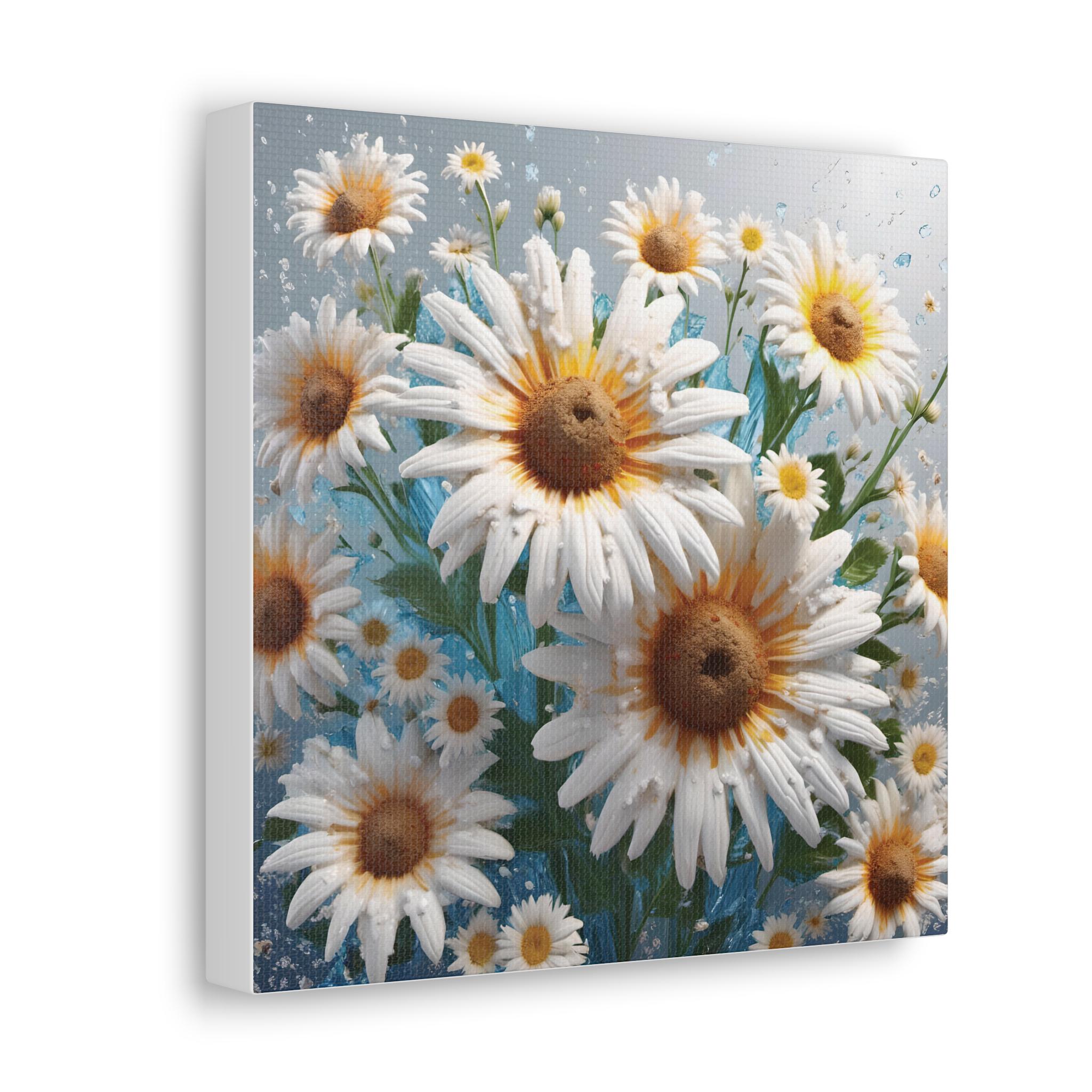 Daisy Art, Dais Flower Art, Daisy Wall Art, Daisy Canvas Art, Daisy ...