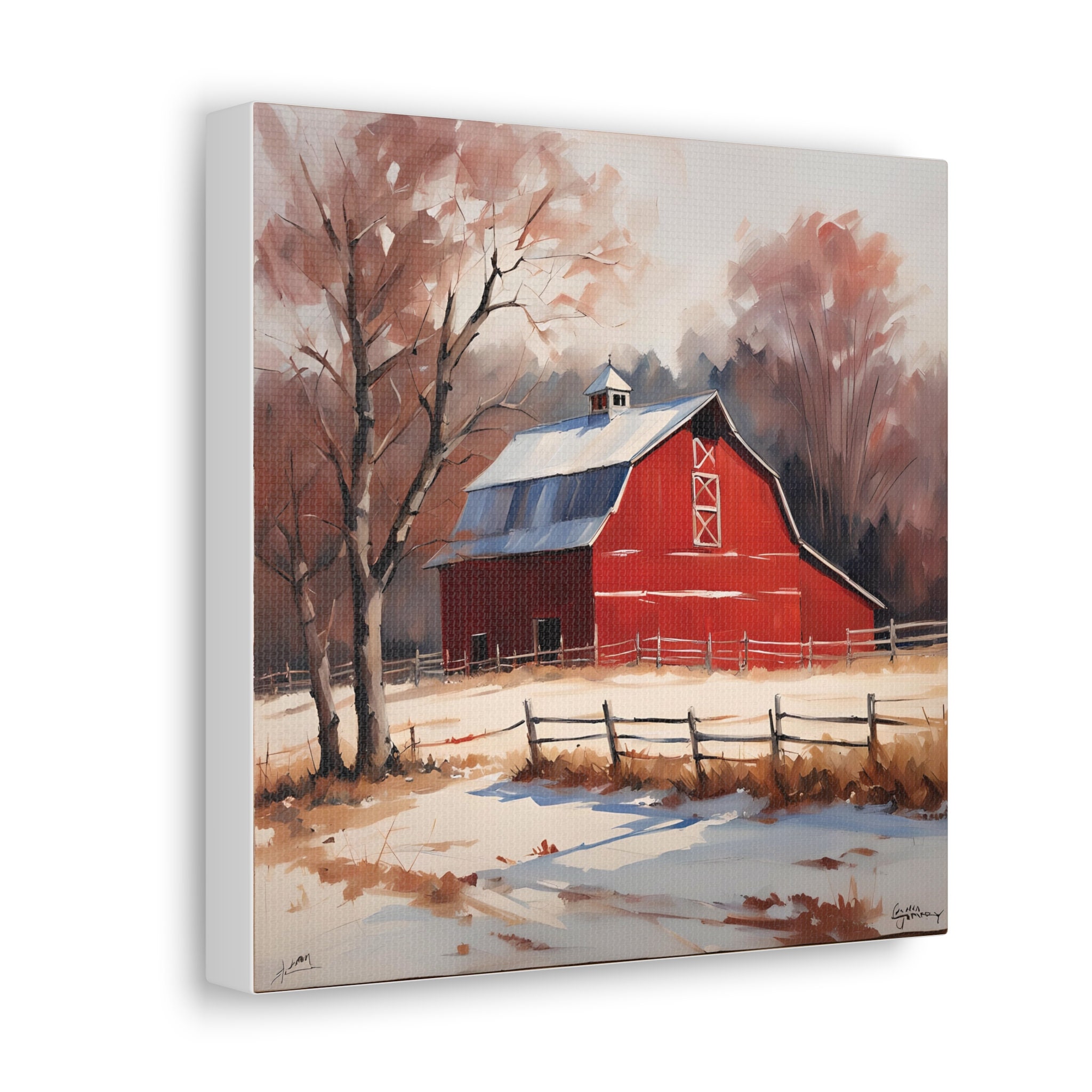 Barn Canvas Art, Farmhouse Wall Art, Rustic Barn Art, Barn Decor ...