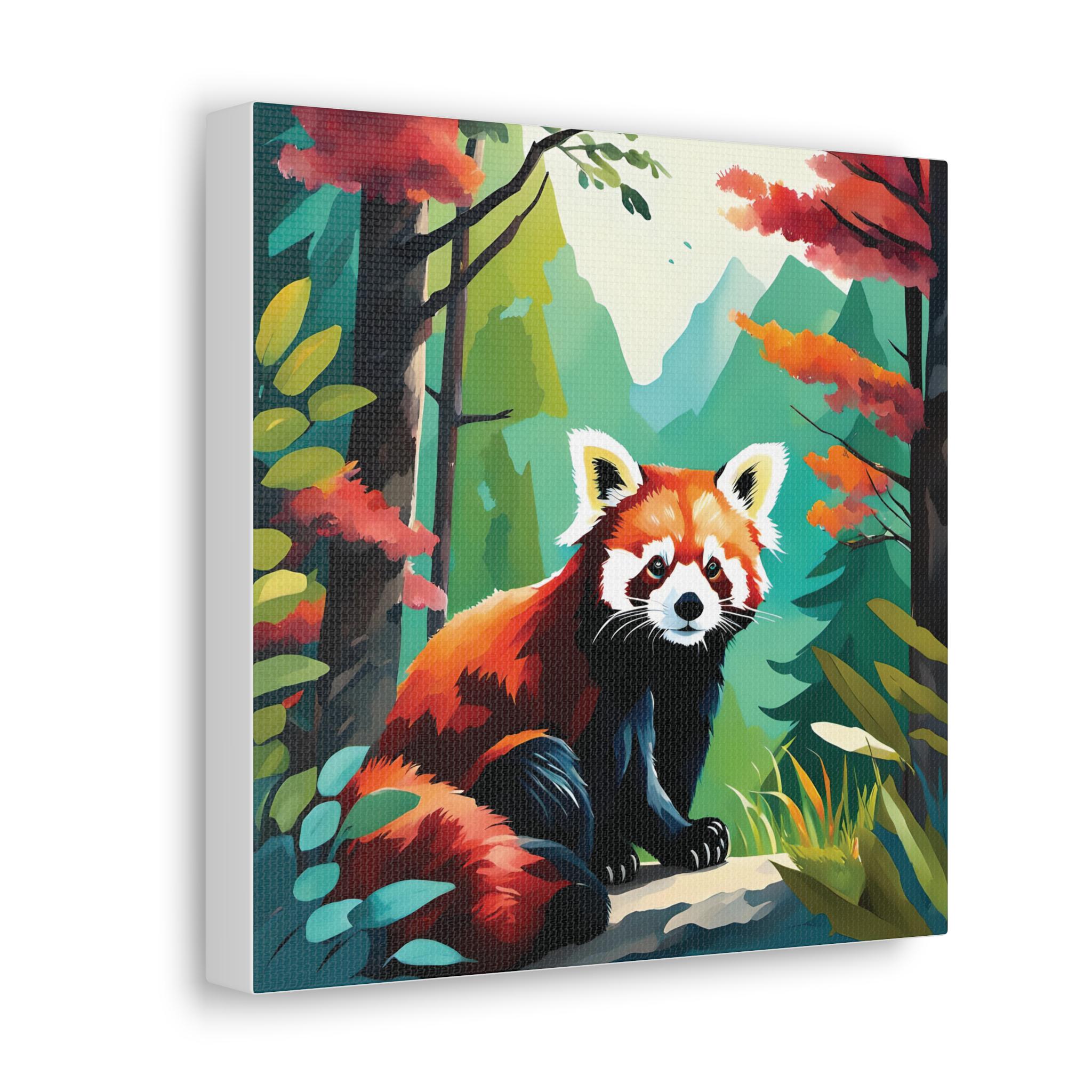 Red Panda Art, Red Panda Gift, Red Panda Wall Art, Red Panda Decor, Red ...