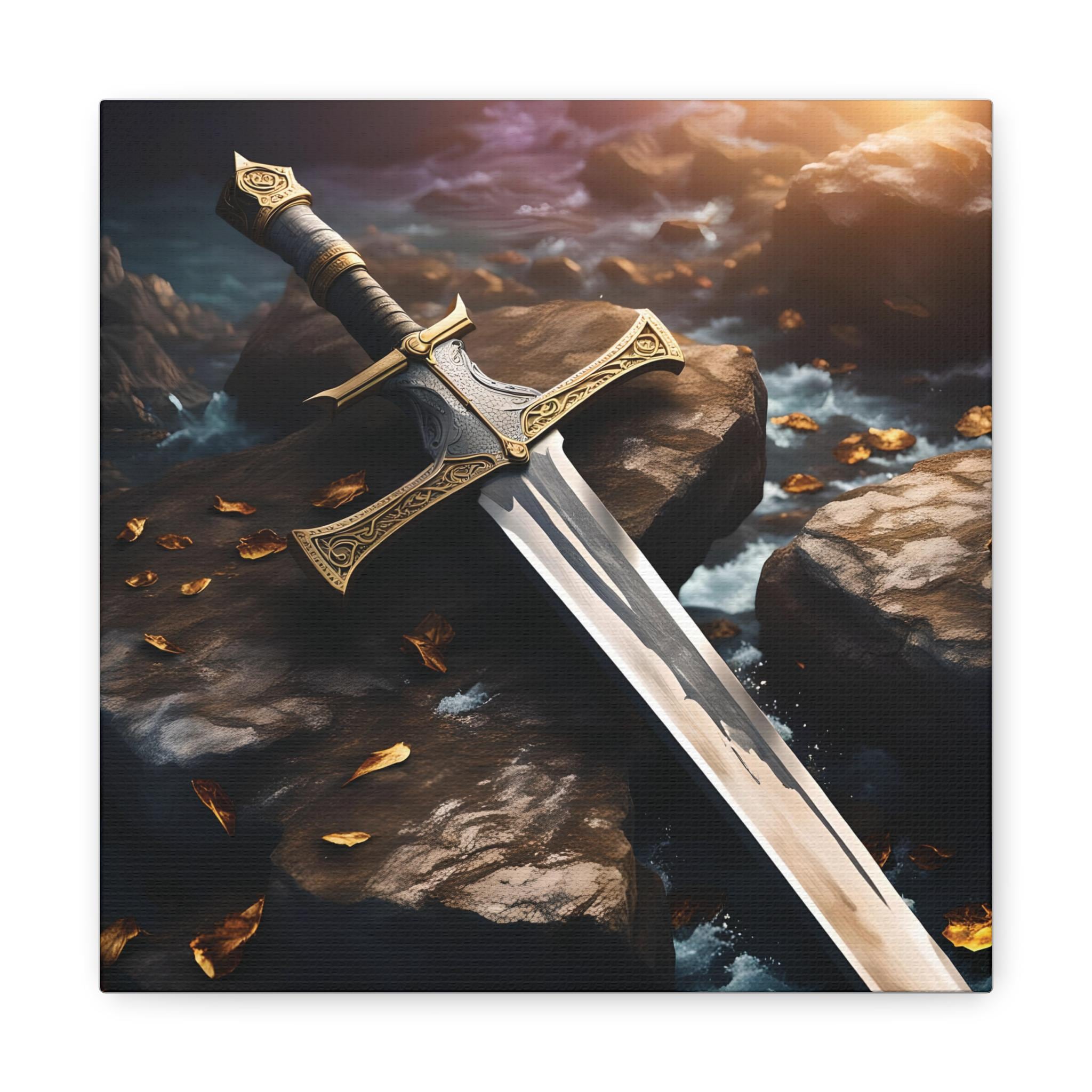 Sword Art, Fantasy Sword Art, Sword Wall Art, Medieval Sword Art, King ...