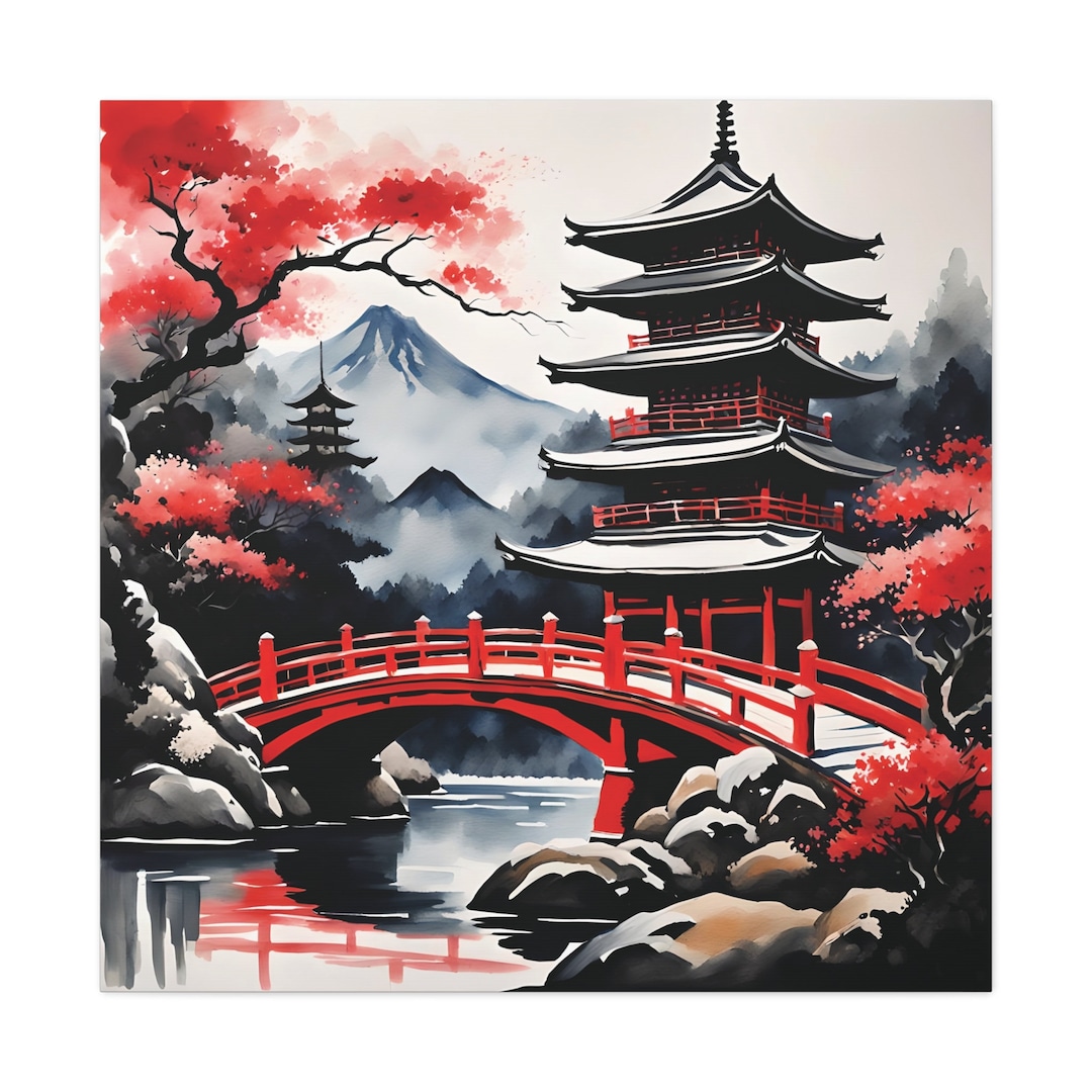 Japanese Wall Art, Japanese Wall Decor, Japan Art, Japanese Art Canvas ...