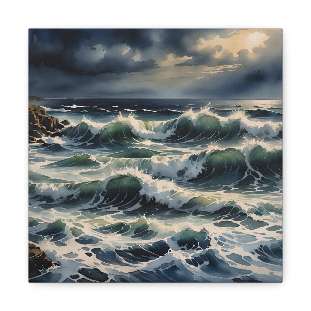 Ocean Landscape Art Serene Coastal Decor, Coastal Wall Art, Beach House ...