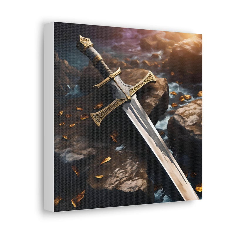 Sword Art, Fantasy Sword Art, Sword Wall Art, Medieval Sword Art, King ...