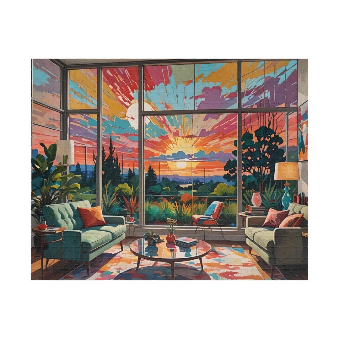 Mid-century Modern Puzzle, Beautiful Puzzle for Design Enthusiasts ...