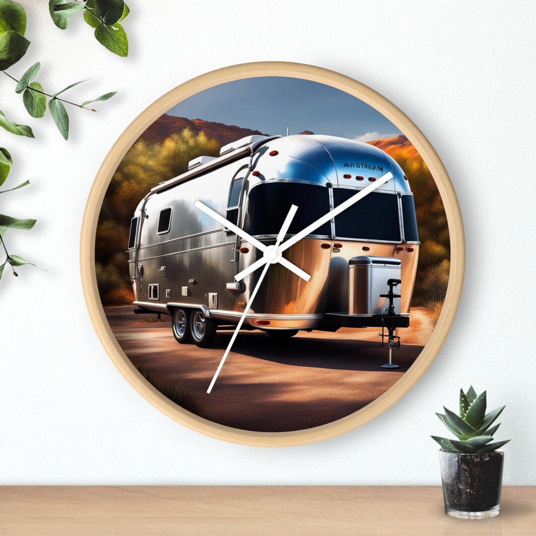 Airstream Wall Clock Perfect RV Wall Clock for Travel Enthusiasts ...