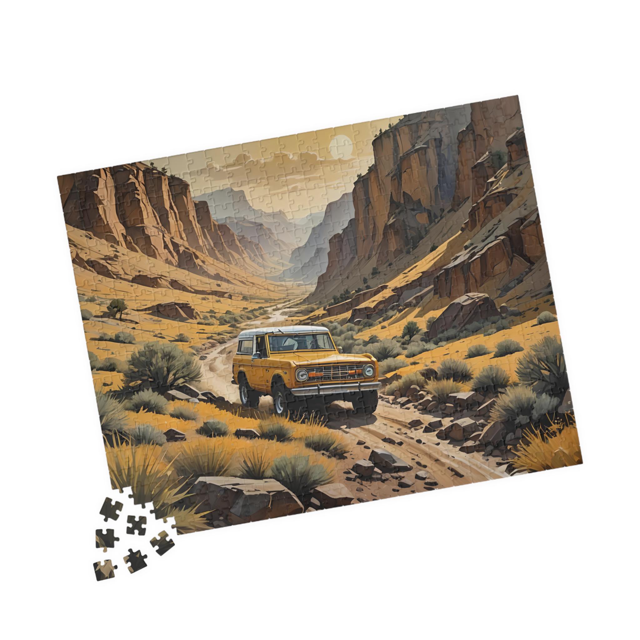 Ford Bronco Puzzle - Classic Vintage Car Puzzle, Classic Car Puzzle ...