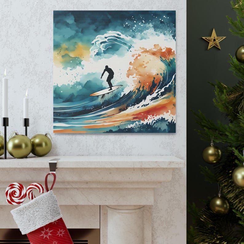 Surf Art, Ocean Art, Surfboard Art, Surfboard Wall Art, Wave Painting ...
