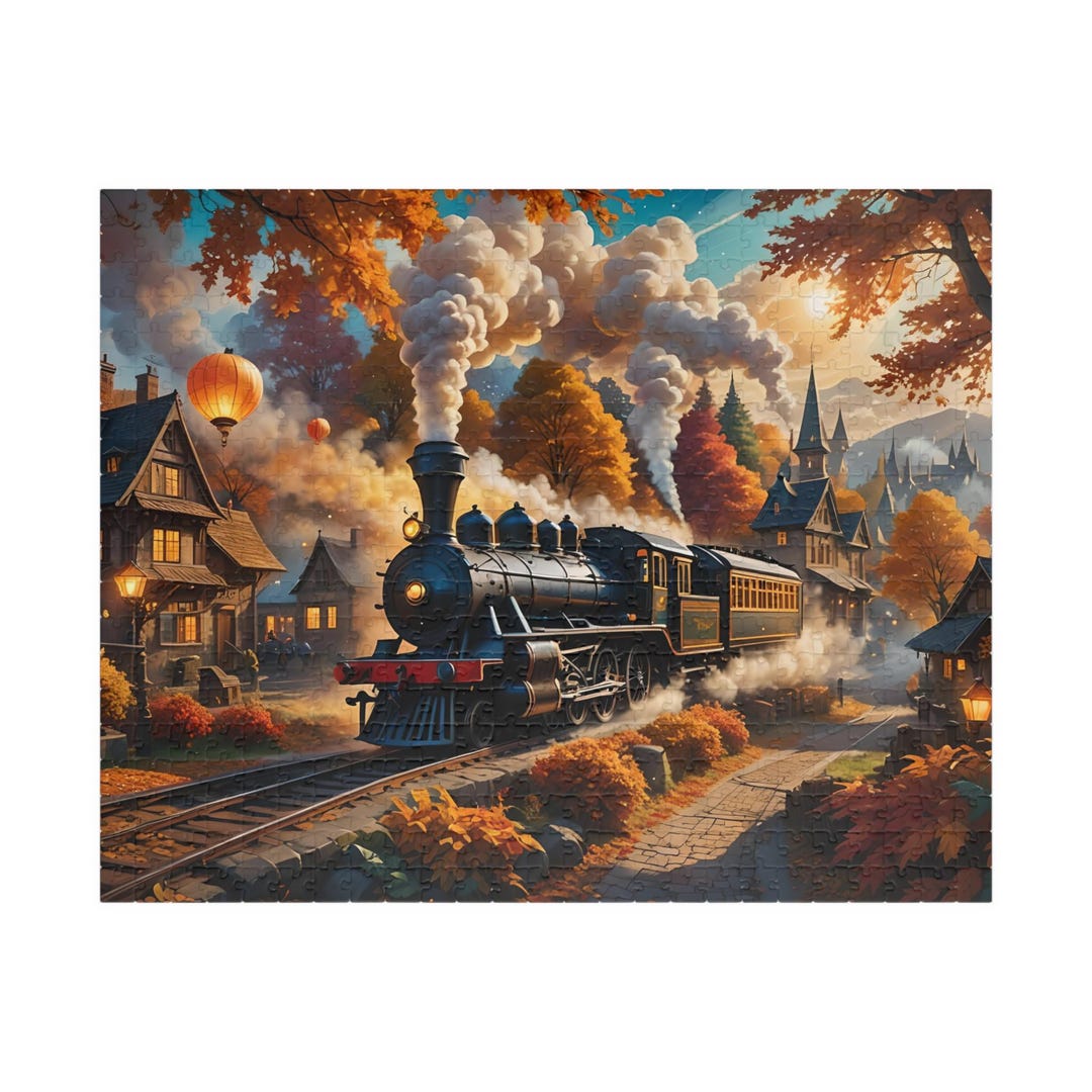 Train Puzzle Engaging Adult Jigsaw Puzzle, Train Jigsaw Puzzle, Fun ...