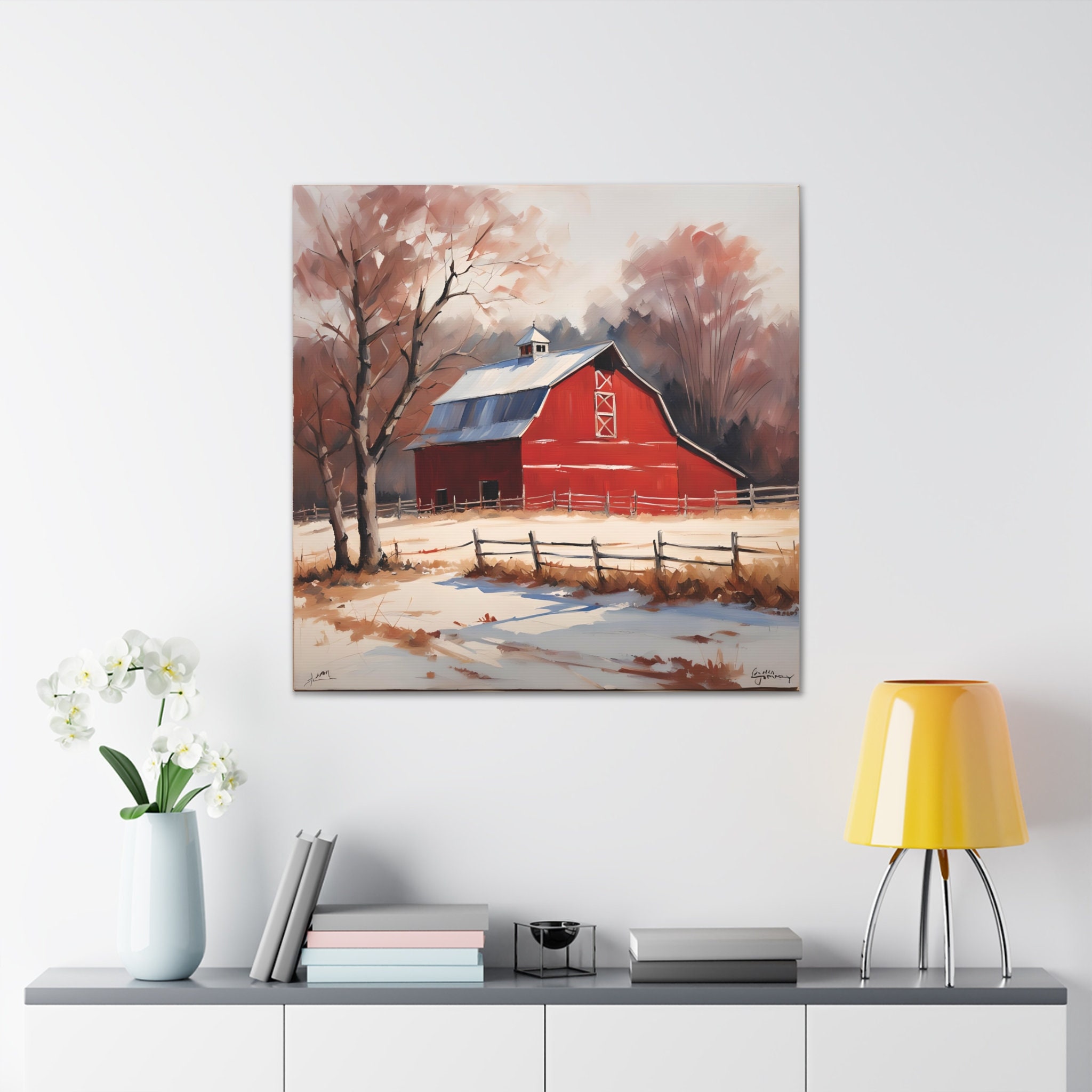 Barn Canvas Art, Farmhouse Wall Art, Rustic Barn Art, Barn Decor ...