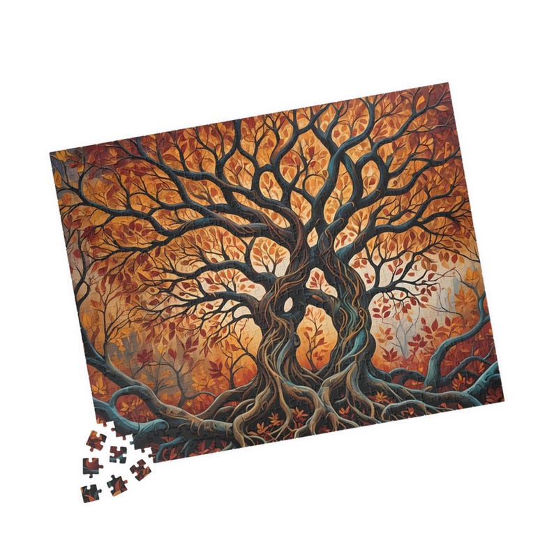 Tree of Life Puzzle - Intricate Tree Jigsaw Puzzle, Challenging Puzzle ...