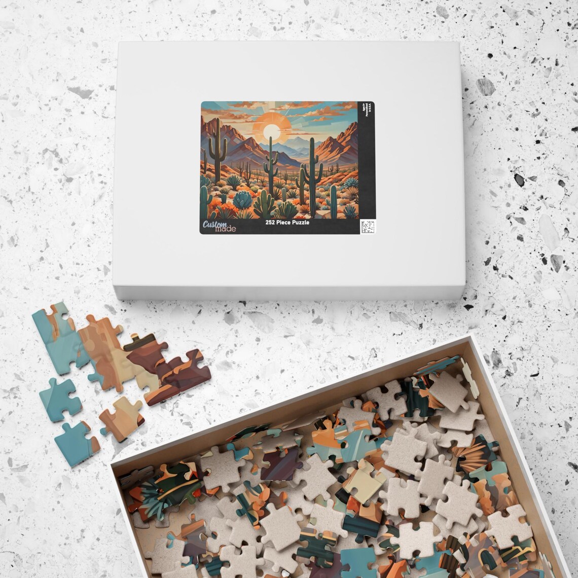 Desert Puzzle - Stunning Sunset Puzzle, Unique Adult Puzzle, Landscape ...