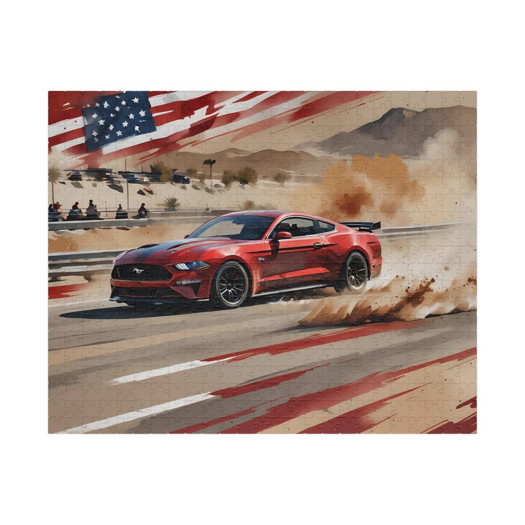 Ford Mustang Puzzle Perfect Ford Mustang Gift, Ford Mustang Jigsaw ...