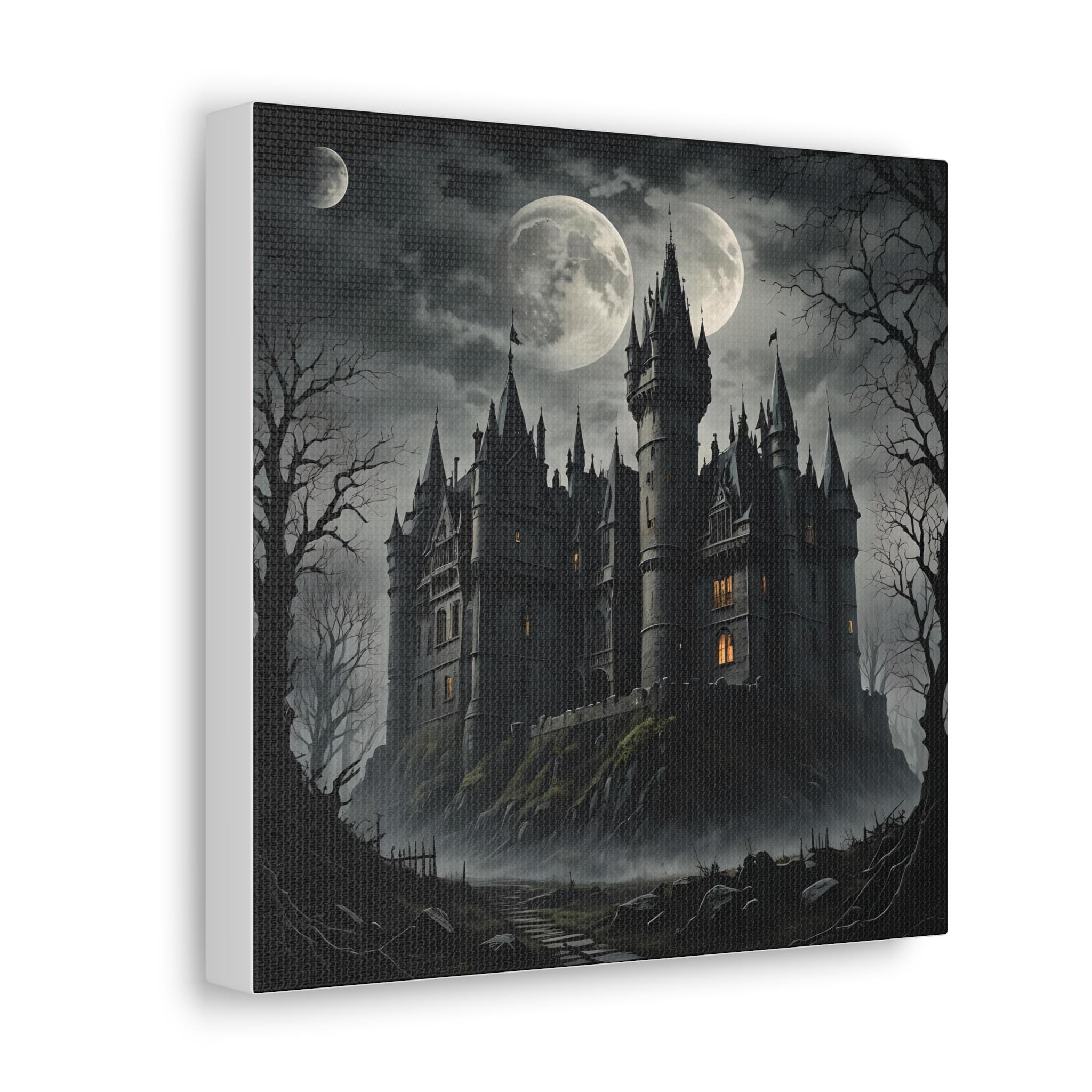 Gothic Castle Art Mysterious Dark Castle Art, Dark Cottagecore, Spooky Wall Art, Castle Wall Art ...