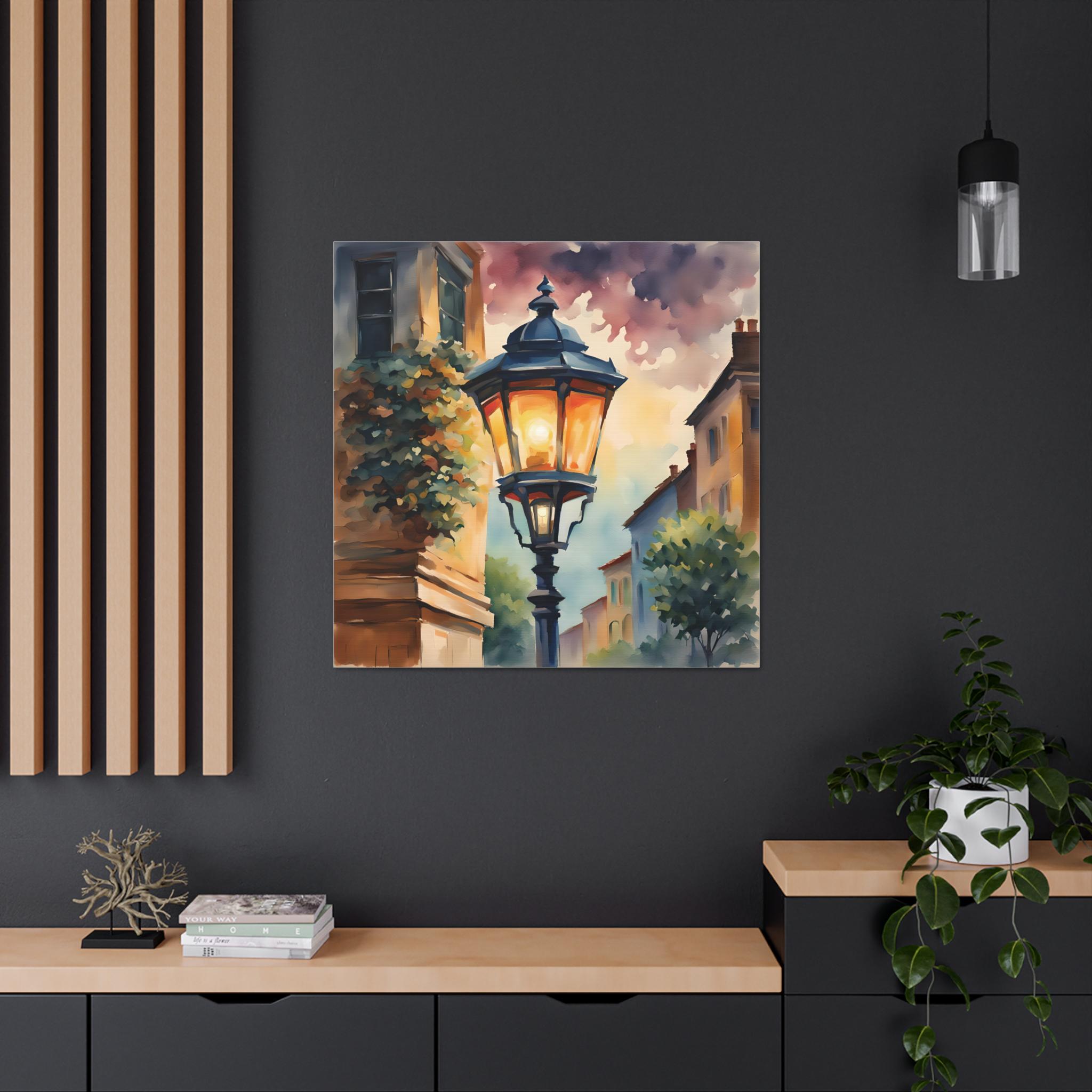 Street Lamp Art Elegant Lamp Post Art, Street Lamp Decor, Street Lamps ...