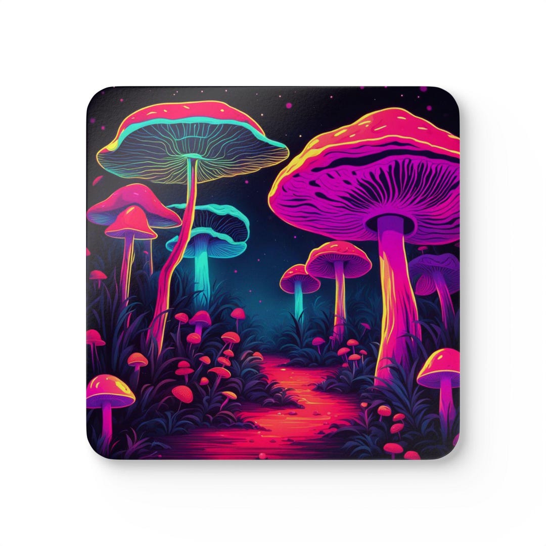 Magic Mushroom Coaster Set Enchanting Mushroom Coasters, Mushroom Lover ...