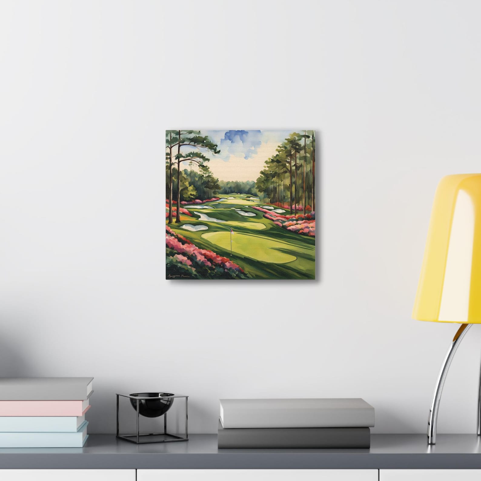 Golf Art, Golf Home Decor, Vintage Golf Art, Golf Landscape Art, Golf ...