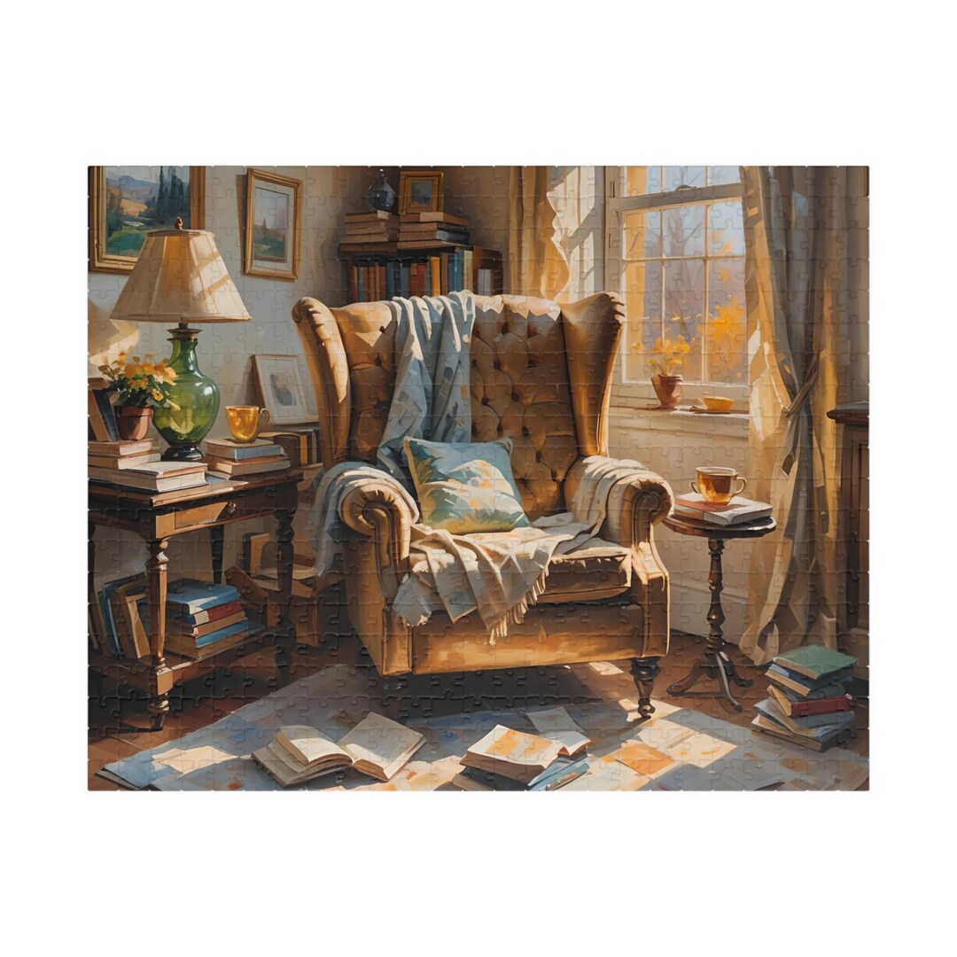 Reading Nook Puzzle Inviting Reading Jigsaw Puzzle for Book Lovers ...