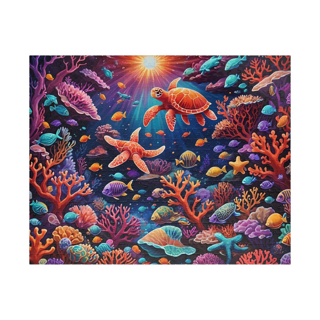 Coral Reef Puzzle Stunning Sea Puzzle, Sea Life Puzzle, Bright Colorful ...