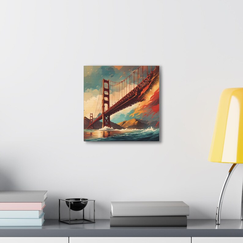 Golden Gate Bridge Wall Art Iconic Golden Gate Bridge Wall Decor ...
