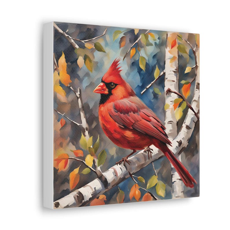 Cardinal Wall Art, Cardinal Bird Wall Art, Cardinal Decor, Red Cardinal ...