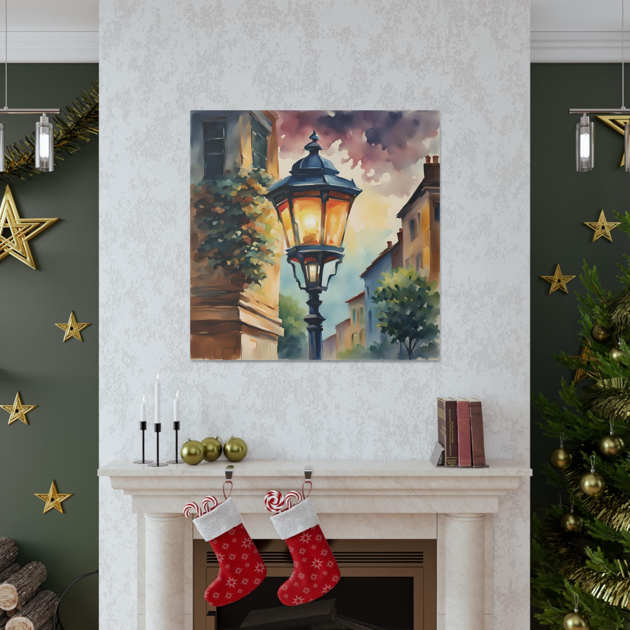 Street Lamp Art Elegant Lamp Post Art, Street Lamp Decor, Street Lamps ...