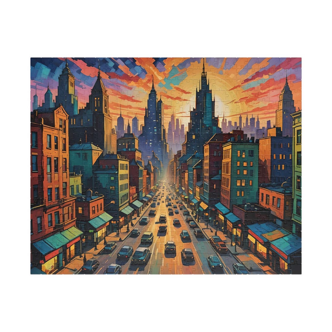 Cityscape Puzzle Challenging and Intricate Difficult Puzzle ...