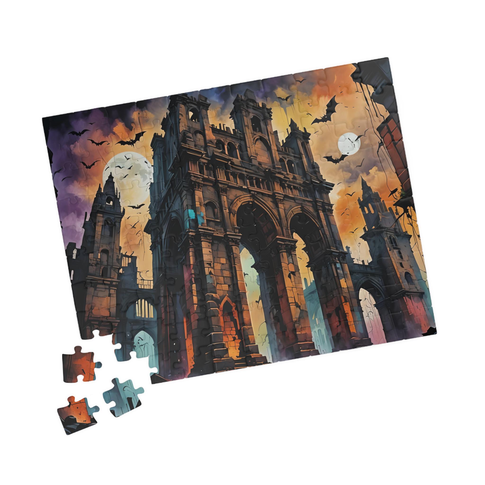 Gothic Puzzle Mysterious Gothic Ruins Puzzle, Gothic Jigsaw Puzzle ...