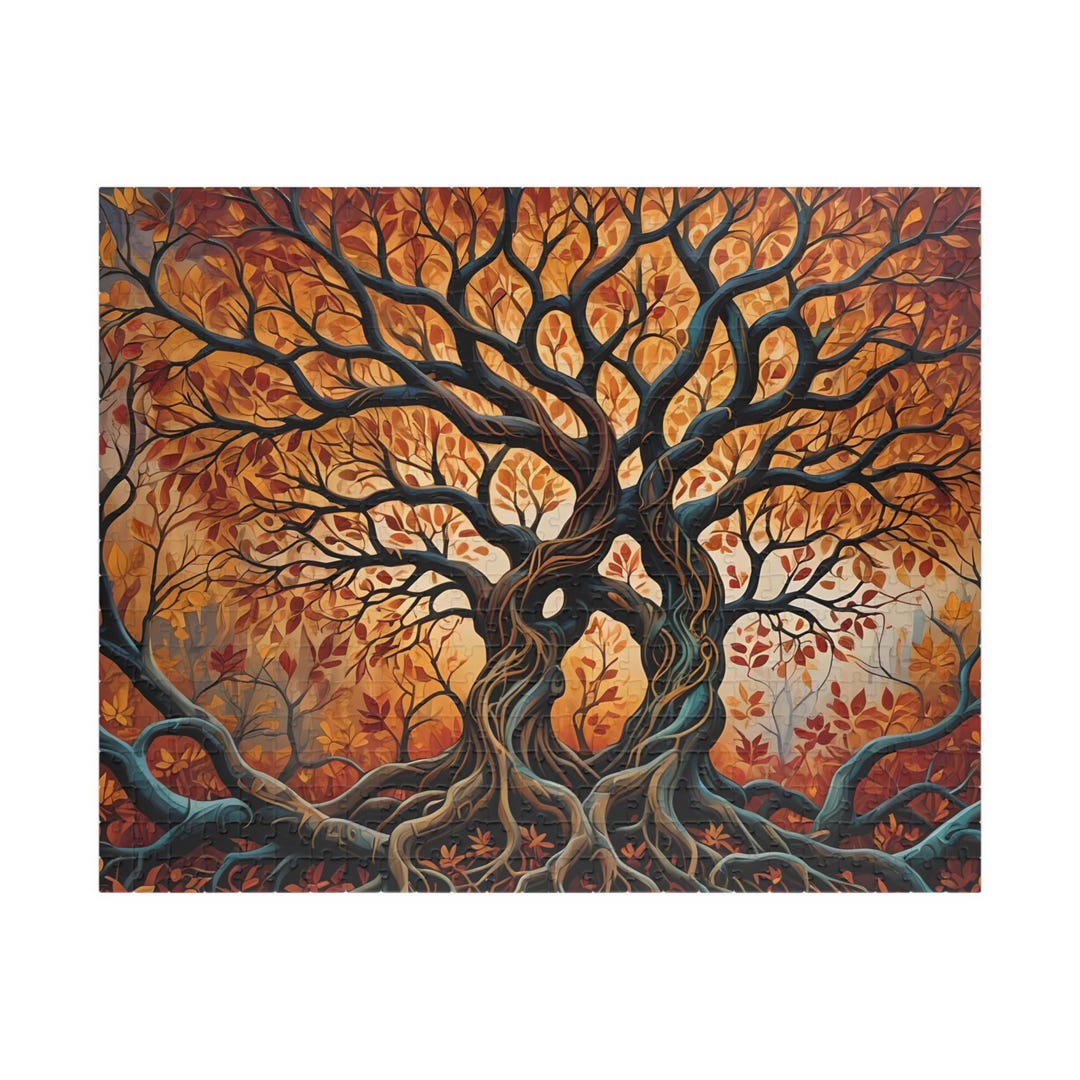 Tree of Life Puzzle - Intricate Tree Jigsaw Puzzle, Challenging Puzzle ...