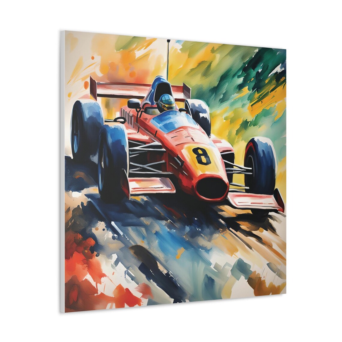 Race Car Wall Art Dynamic Indy Car Wall Art, Auto Racing Wall Art ...