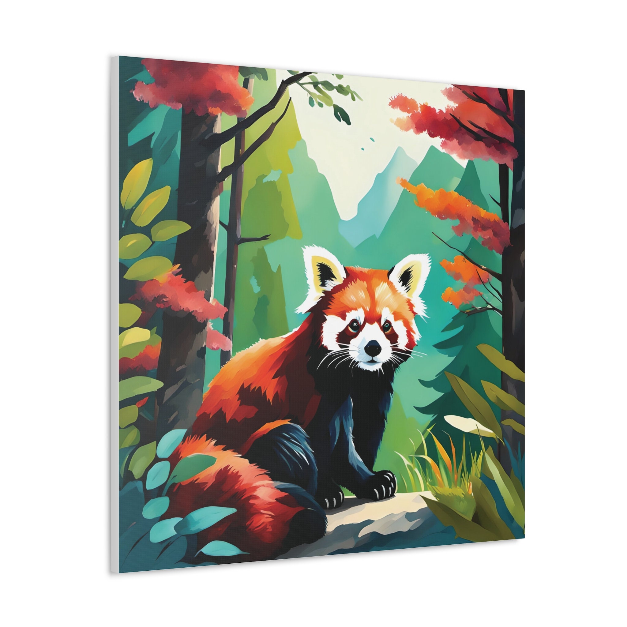 Red Panda Art, Red Panda Gift, Red Panda Wall Art, Red Panda Decor, Red ...