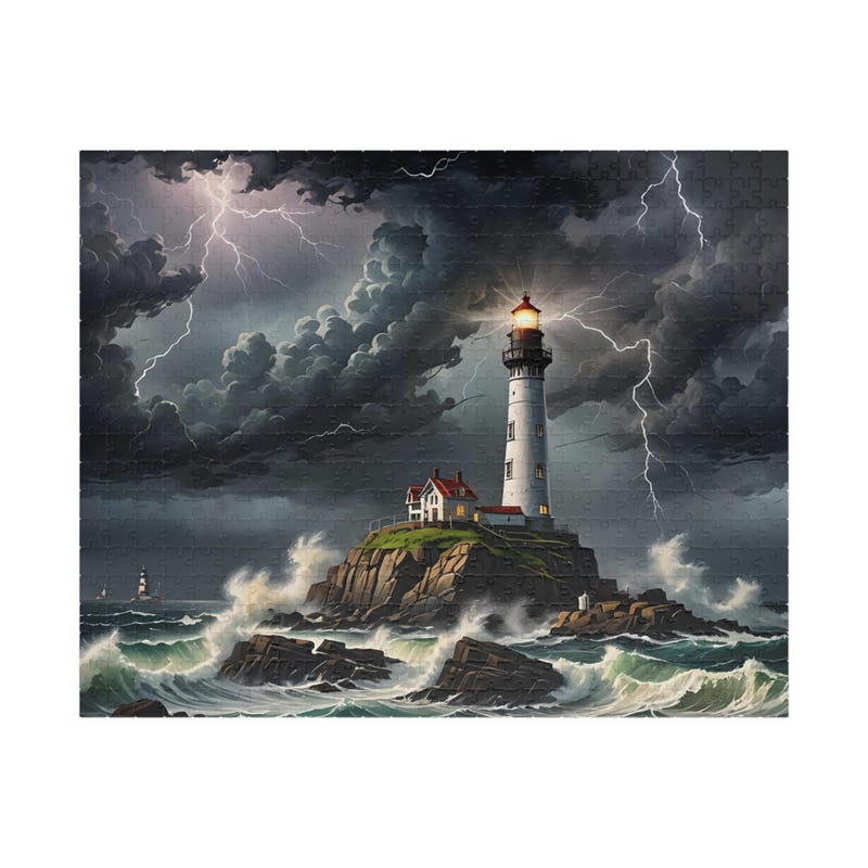 Lighthouse Puzzle - Etsy
