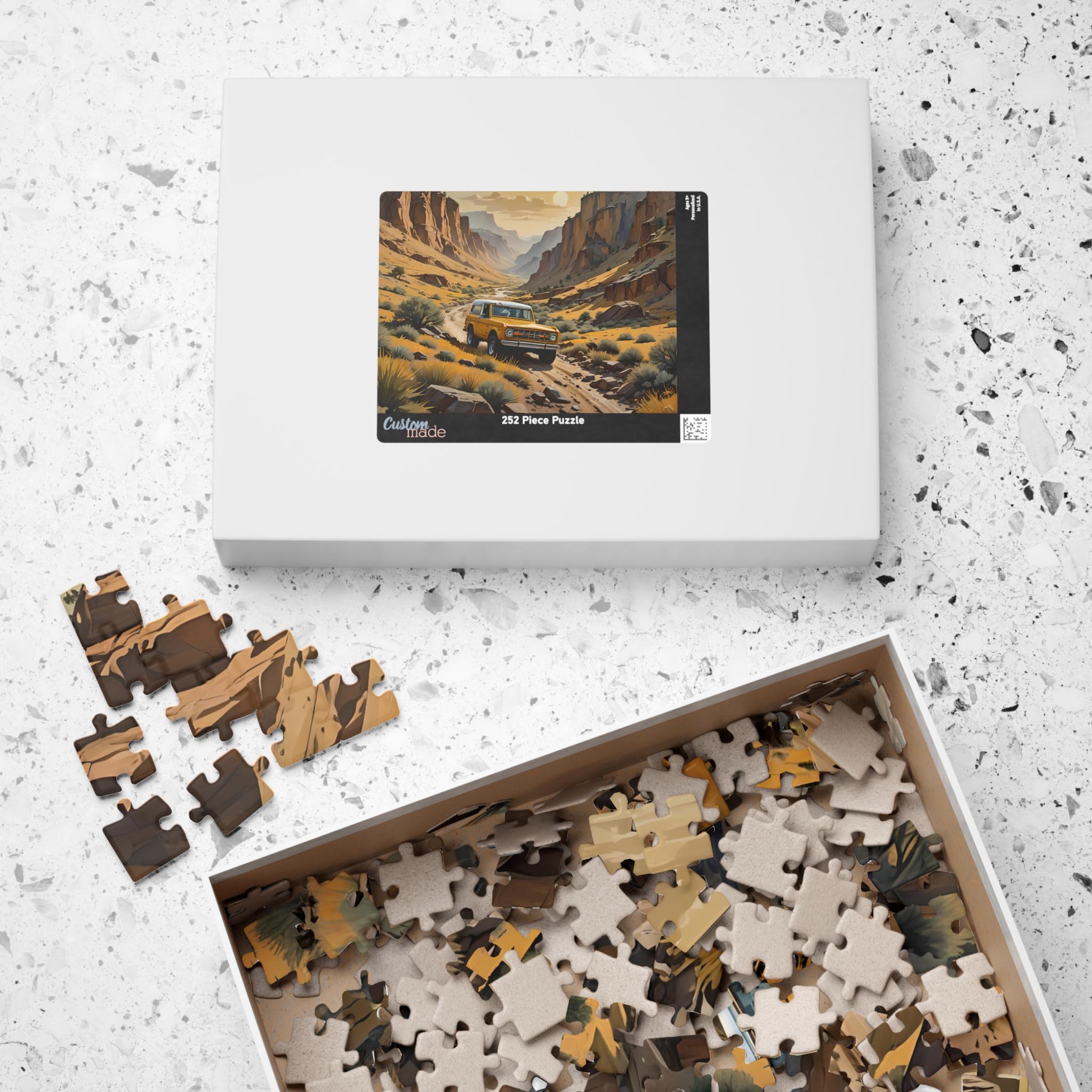 Ford Bronco Puzzle - Classic Vintage Car Puzzle, Classic Car Puzzle ...