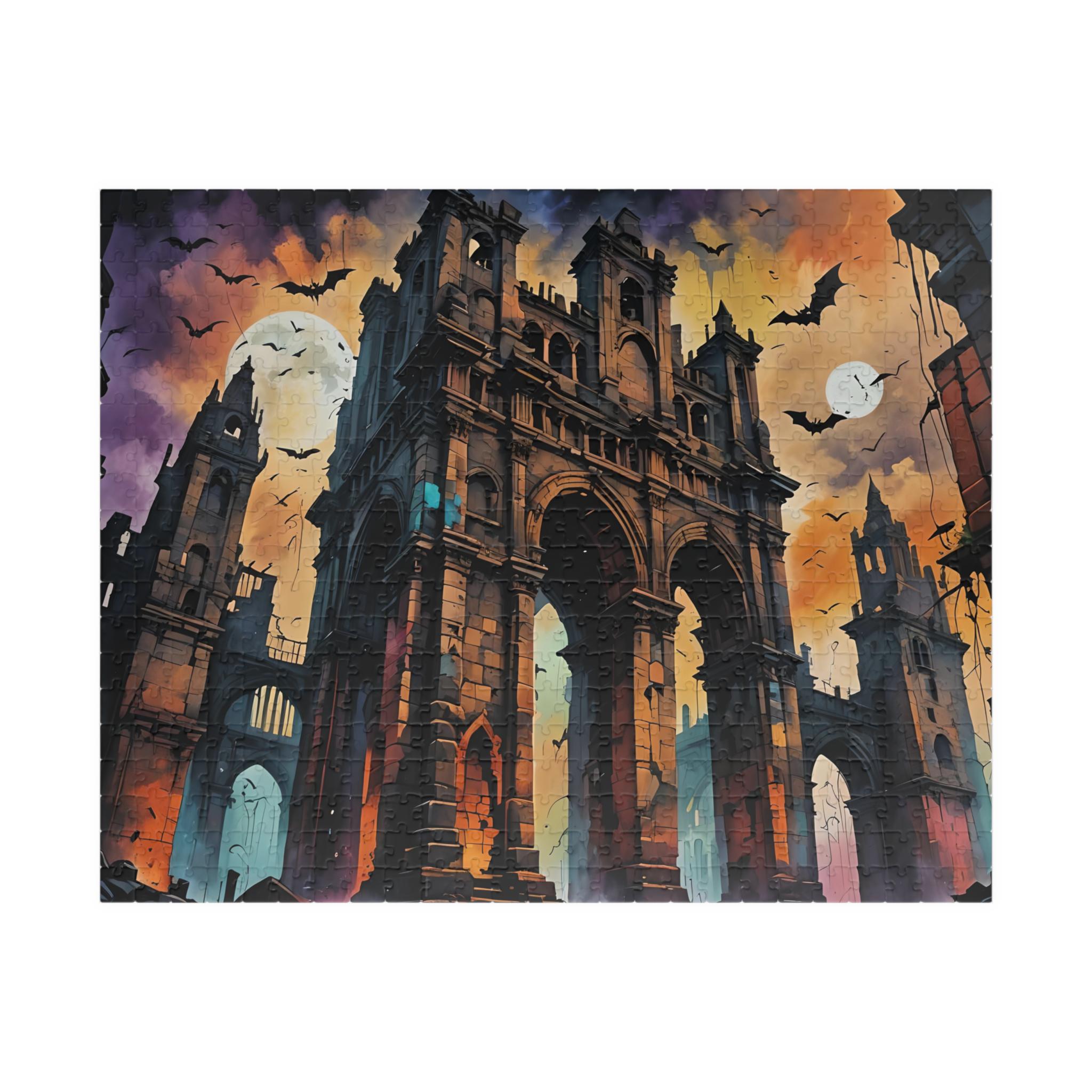 Gothic Puzzle Mysterious Gothic Ruins Puzzle, Gothic Jigsaw Puzzle ...