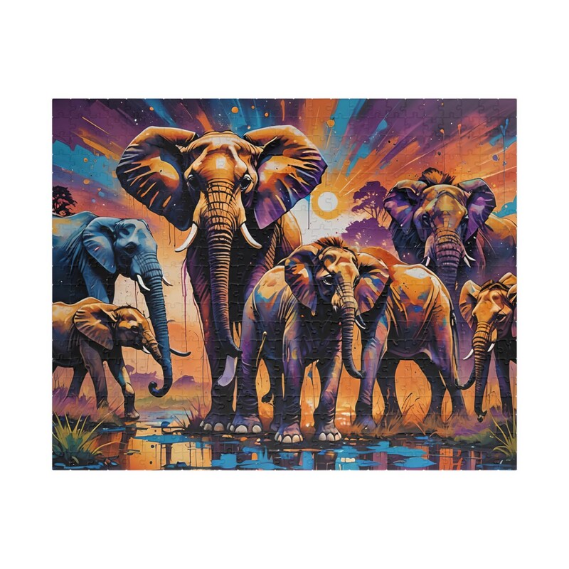 Elephant Puzzle - Etsy