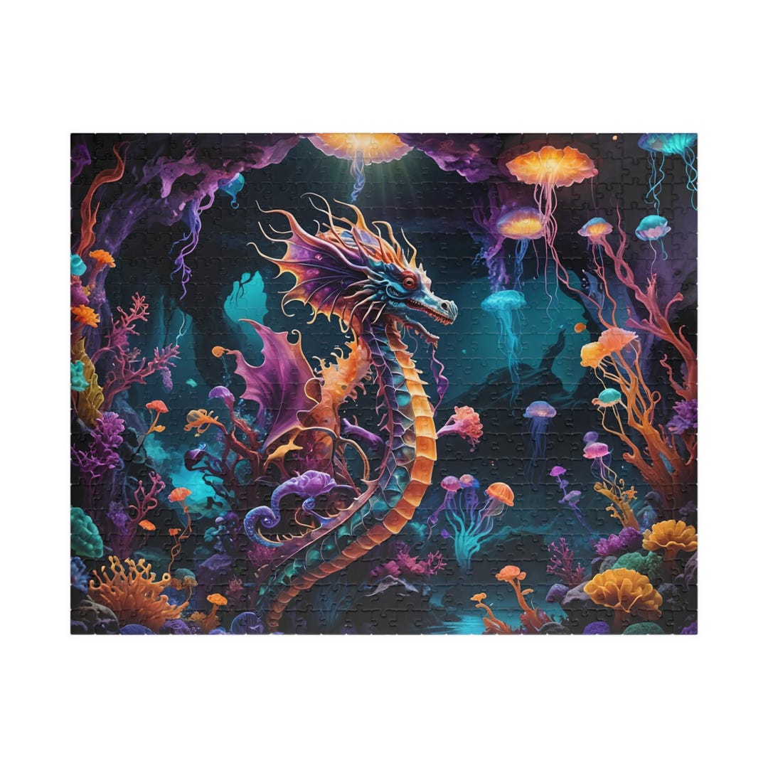 Mythical Puzzle Enchanting Sea Creature Jigsaw Puzzle, Mythical Sea ...