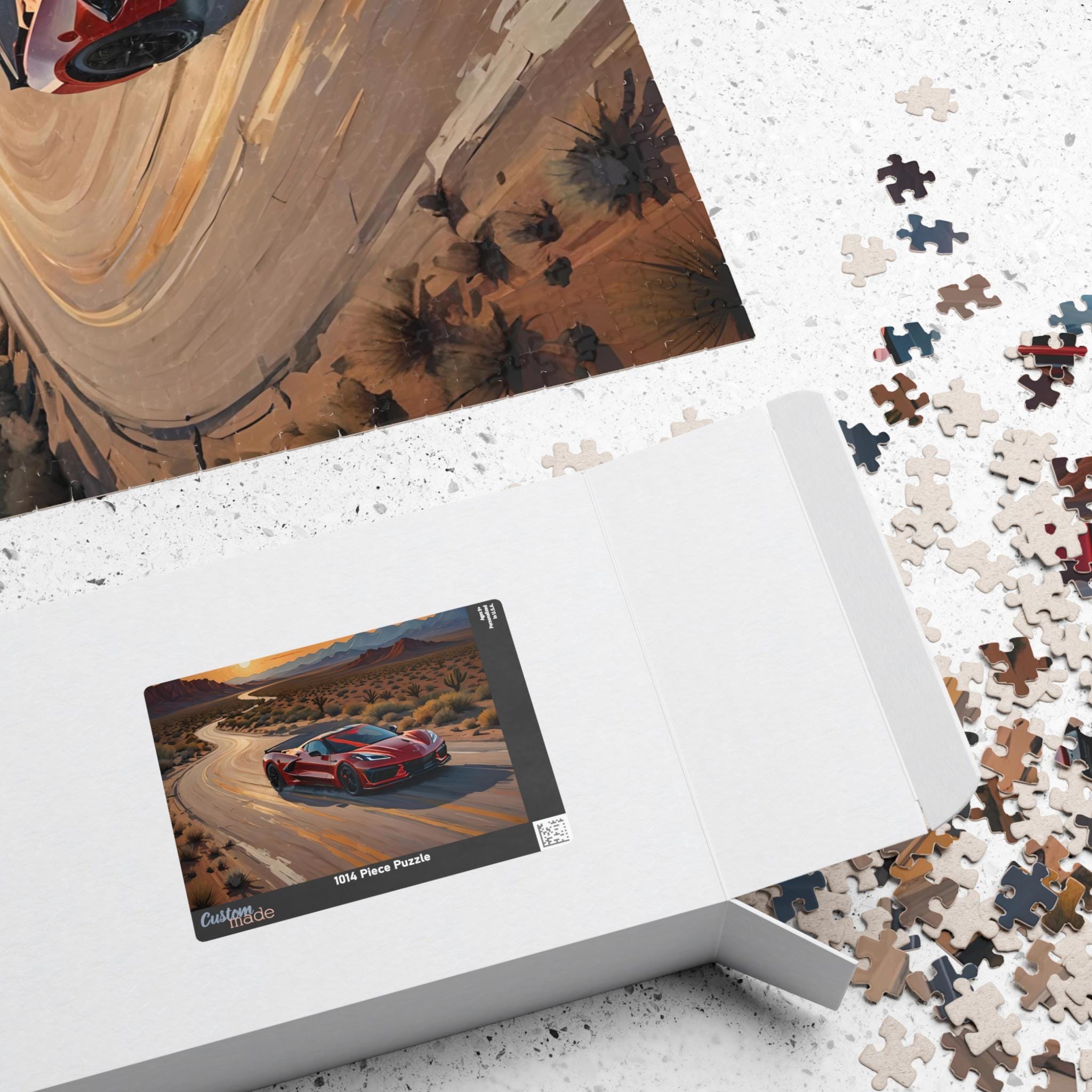 Red Corvette Puzzle - Exhilarating Sports Car Puzzle, Chevy Corvette ...