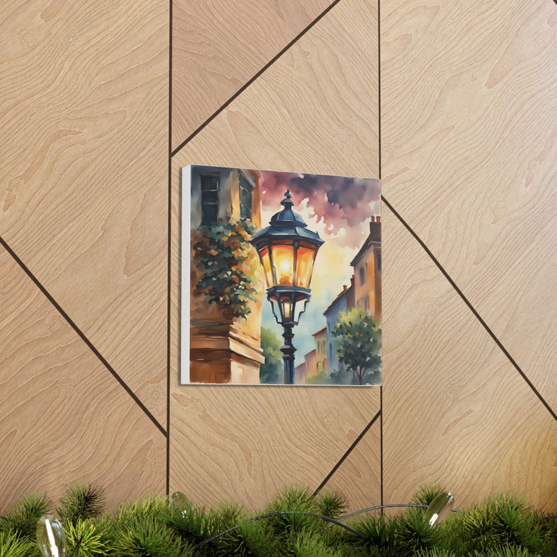 Street Lamp Art Elegant Lamp Post Art, Street Lamp Decor, Street Lamps ...