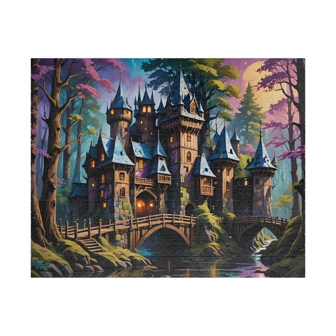 Medieval Fortress Puzzle Majestic Castle Jigsaw Puzzle for History ...